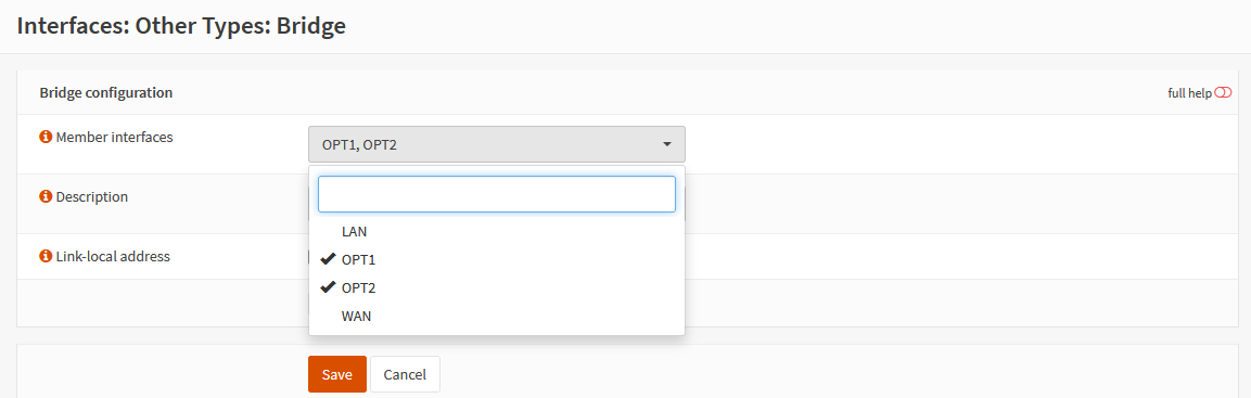 How to enable LAN bridge to use all the optical interfaces on OPNSENSE ...
